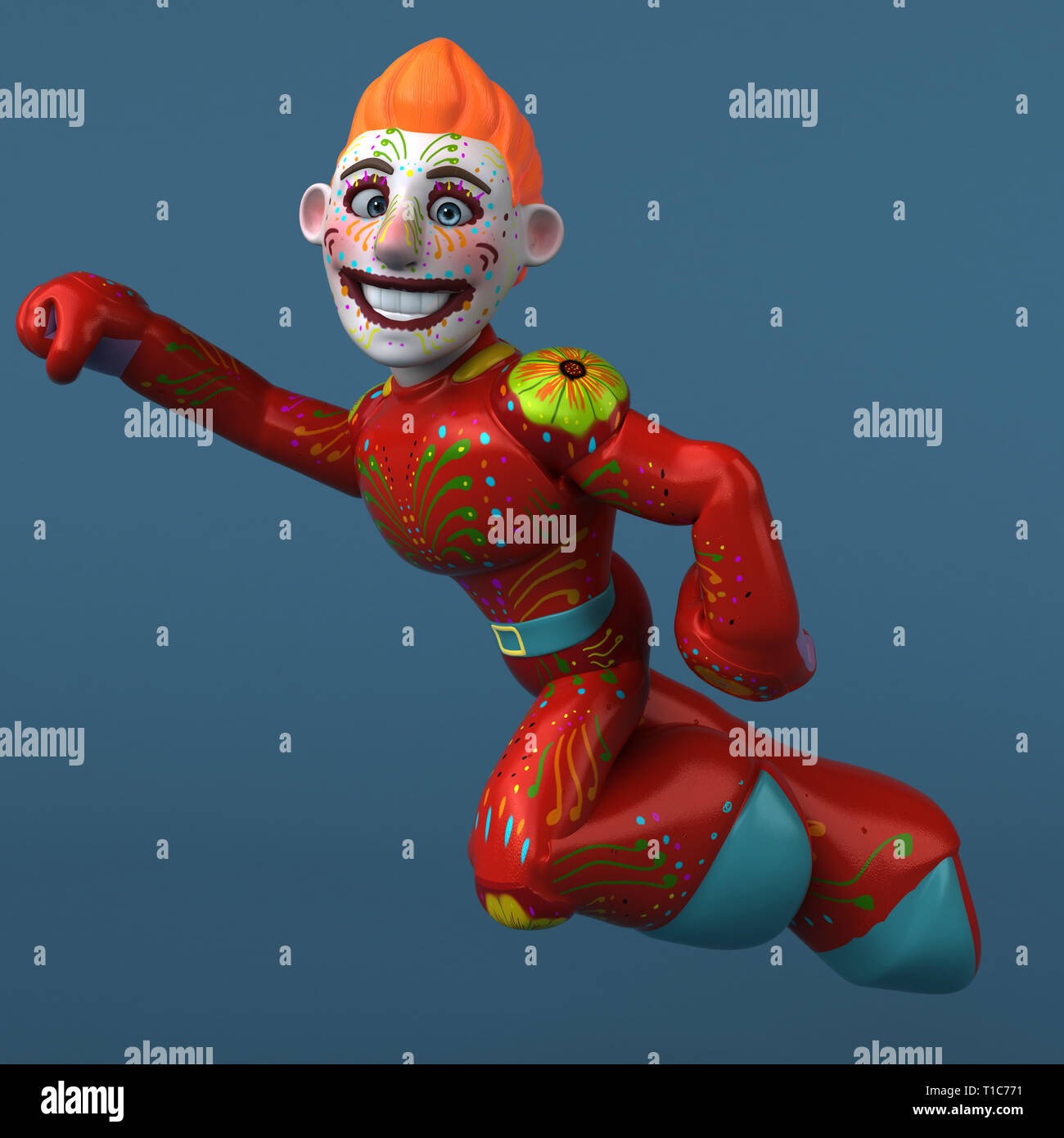 Mexican hero - 3D Illustration Stock Photo - Alamy