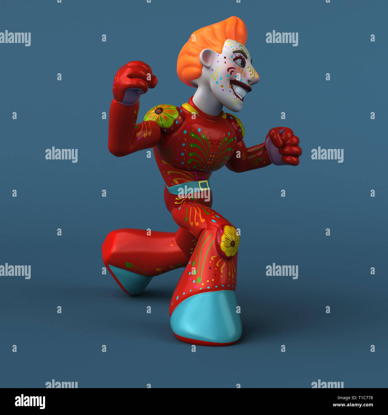 Mexican hero - 3D Illustration Stock Photo - Alamy