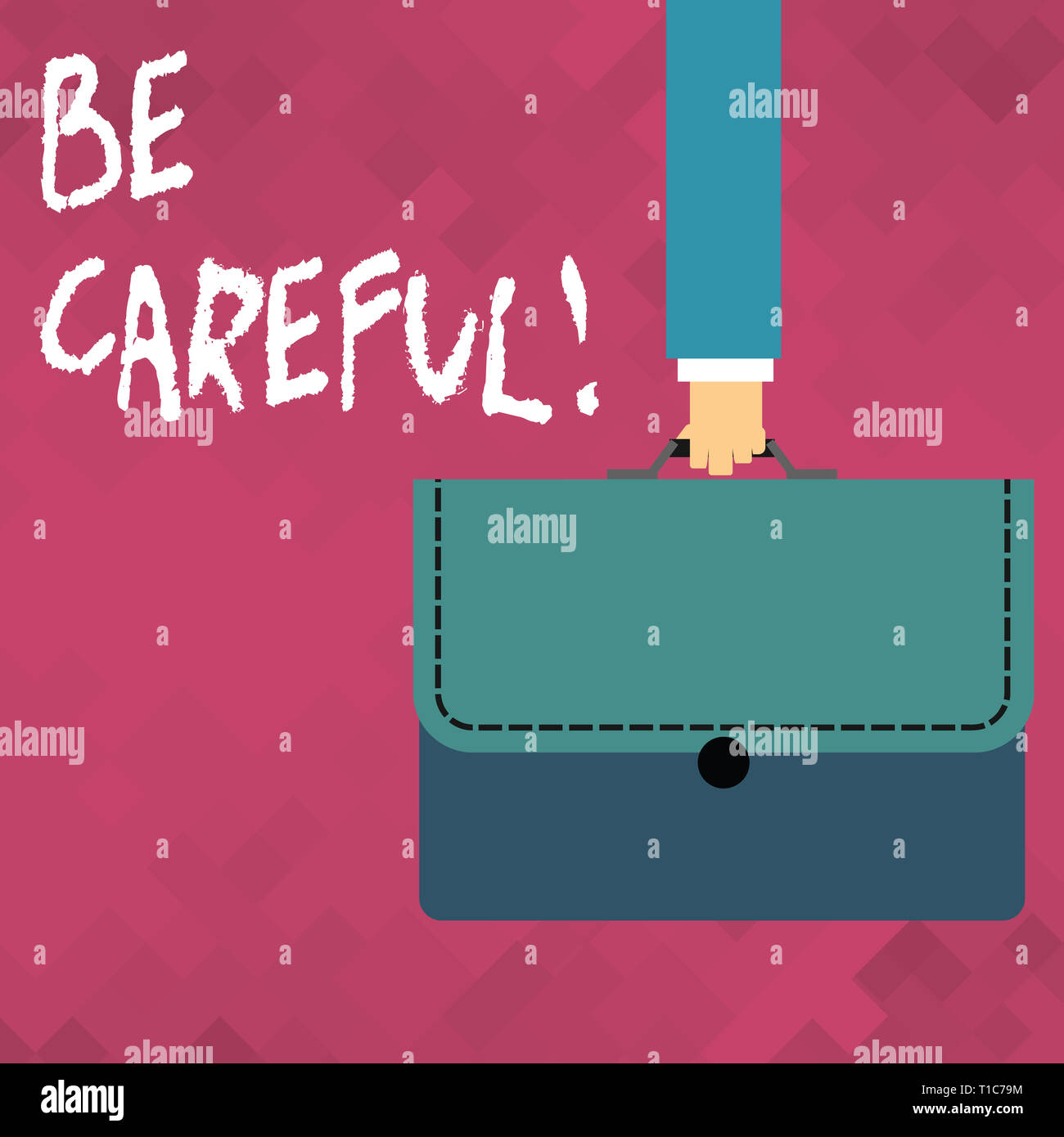 Word writing text Be Careful. Business photo showcasing making sure of ...