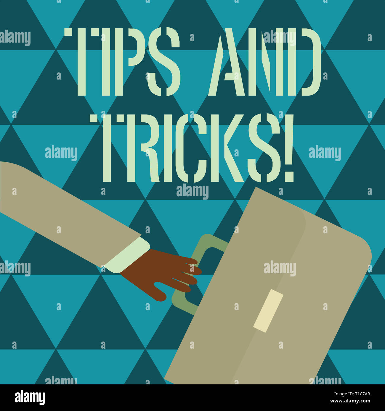 Text sign showing Tips And Tricks. Business photo text means piece ...