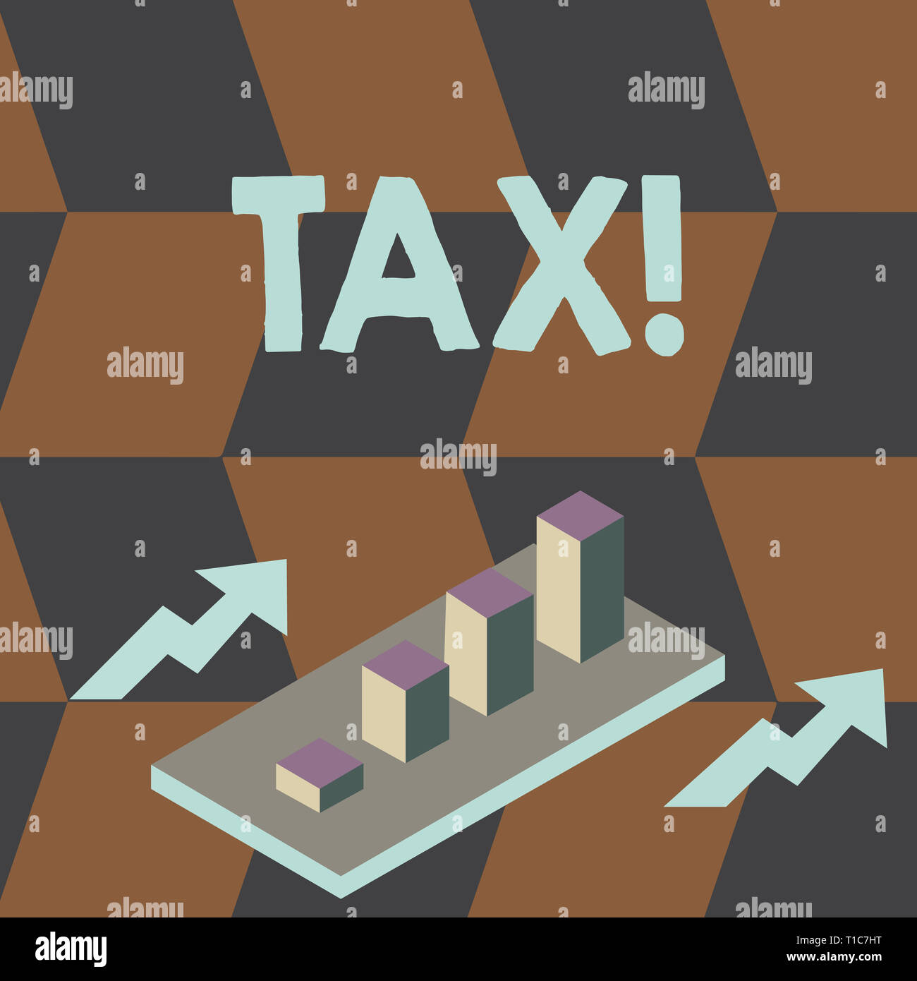 Writing note showing Tax. Business concept for Compulsory payment of ...