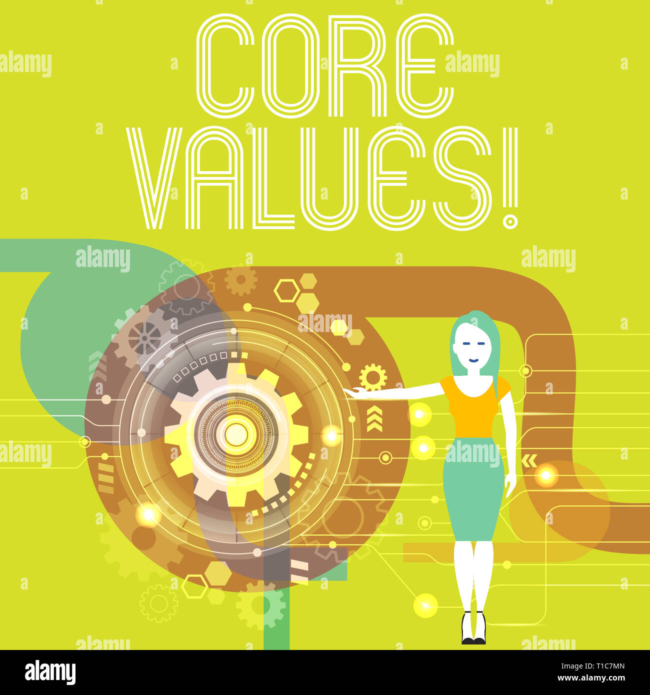 Handwriting text writing Core Values. Conceptual photo principle that ...