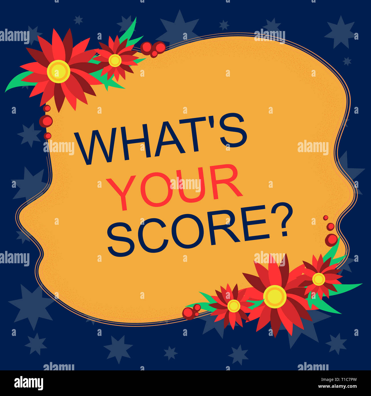 Writing note showing What S Your Score. Business concept for Personal ...