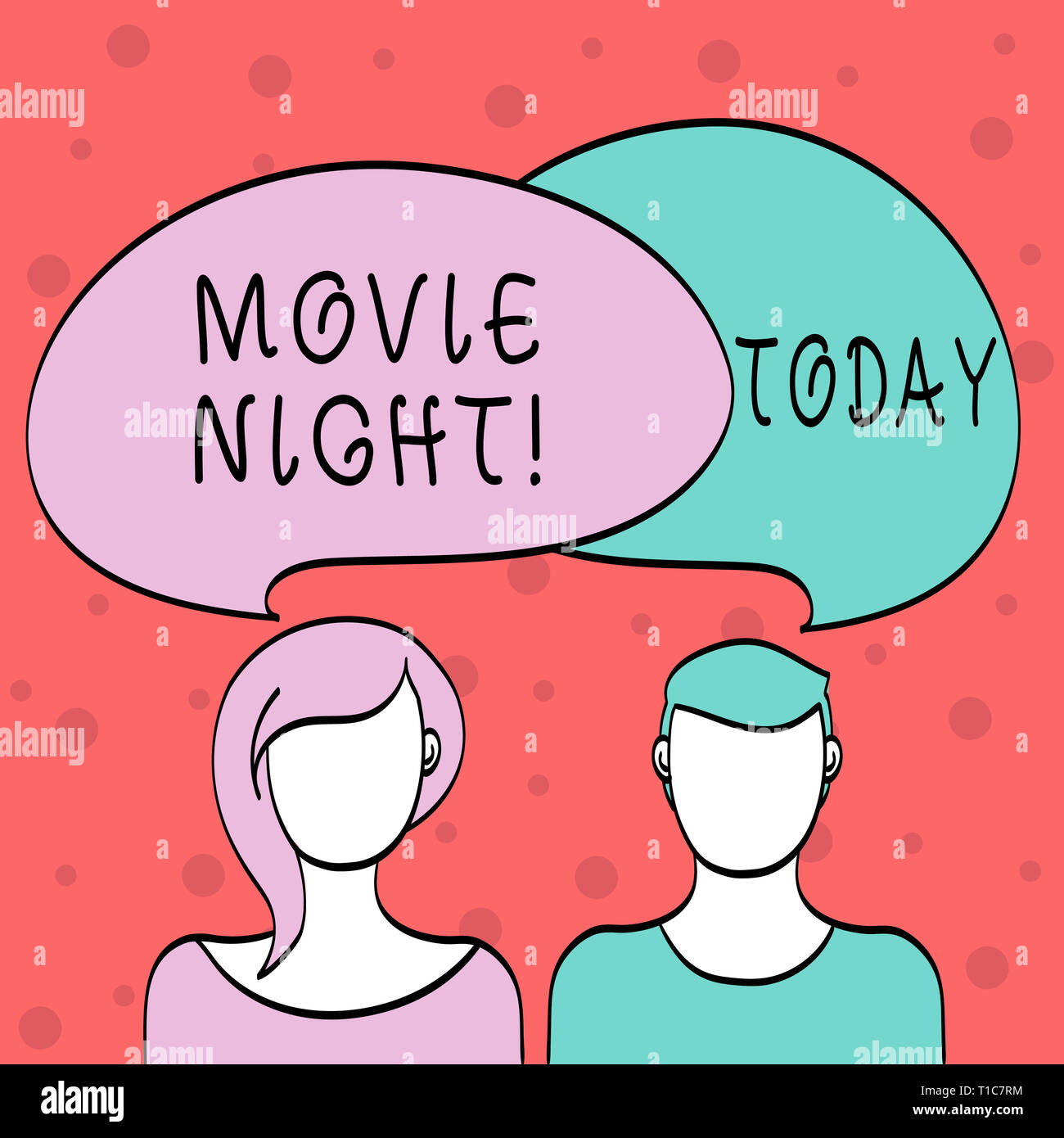 Word writing text Movie Night. Business photo showcasing tells story ...