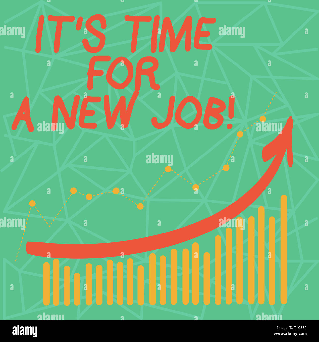 Writing note showing It S Time For A New Job. Business concept for ...