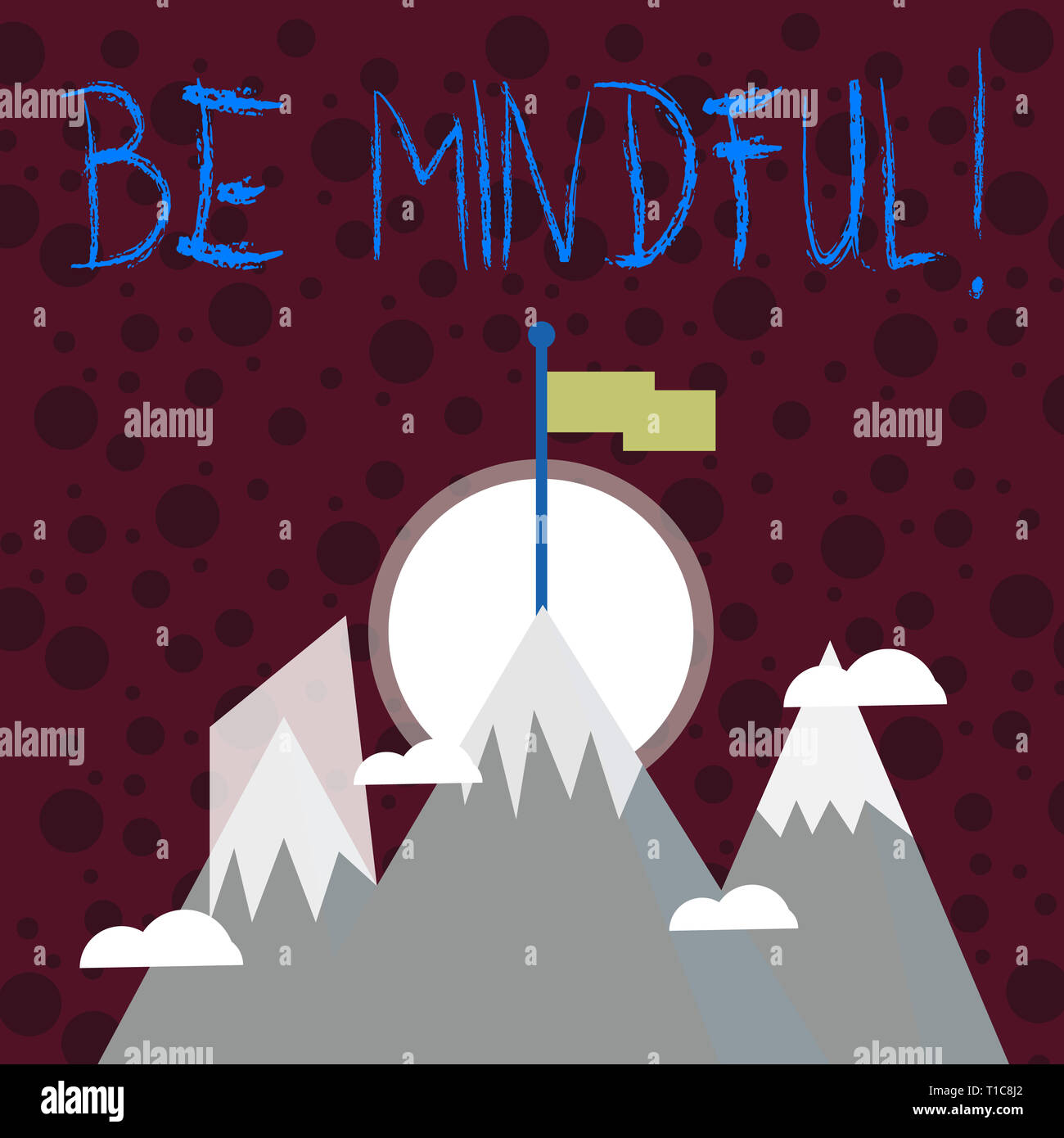 Text sign showing Be Mindful. Business photo showcasing Asking ...