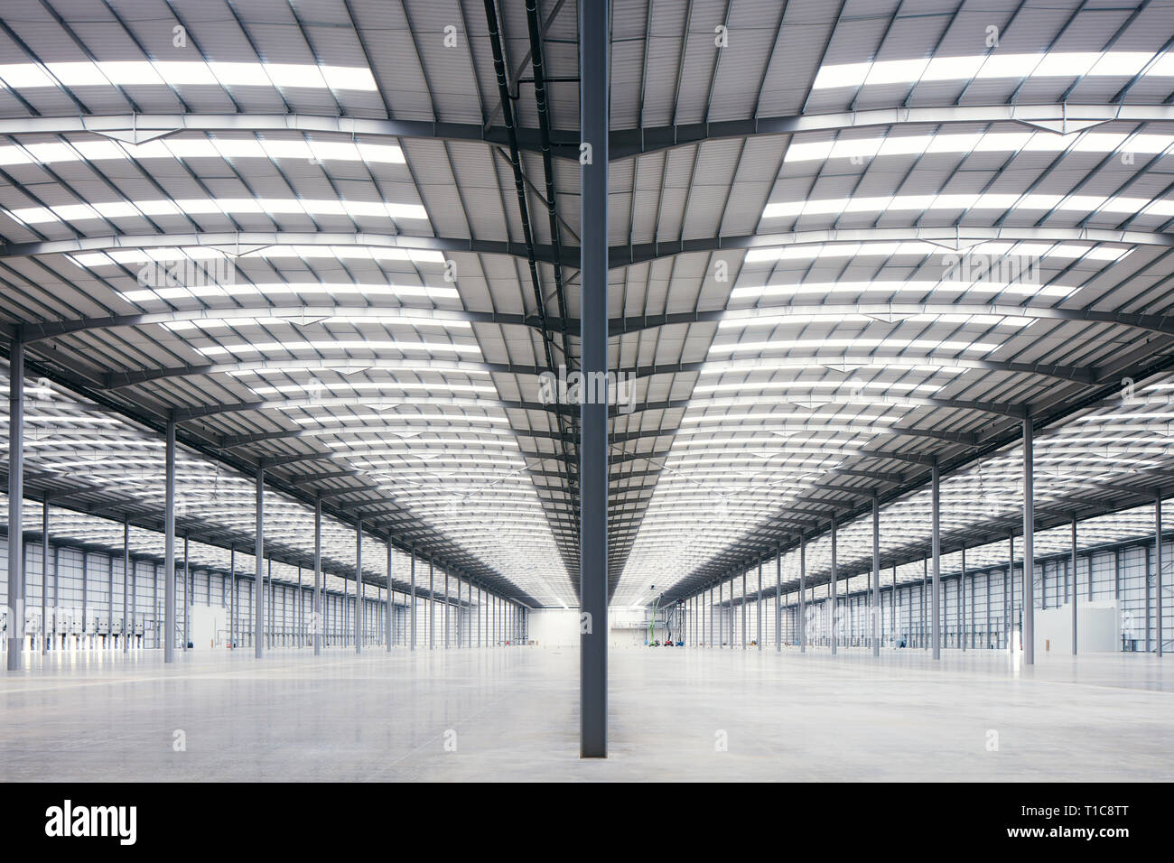 Empty Warehouse interior Stock Photo - Alamy