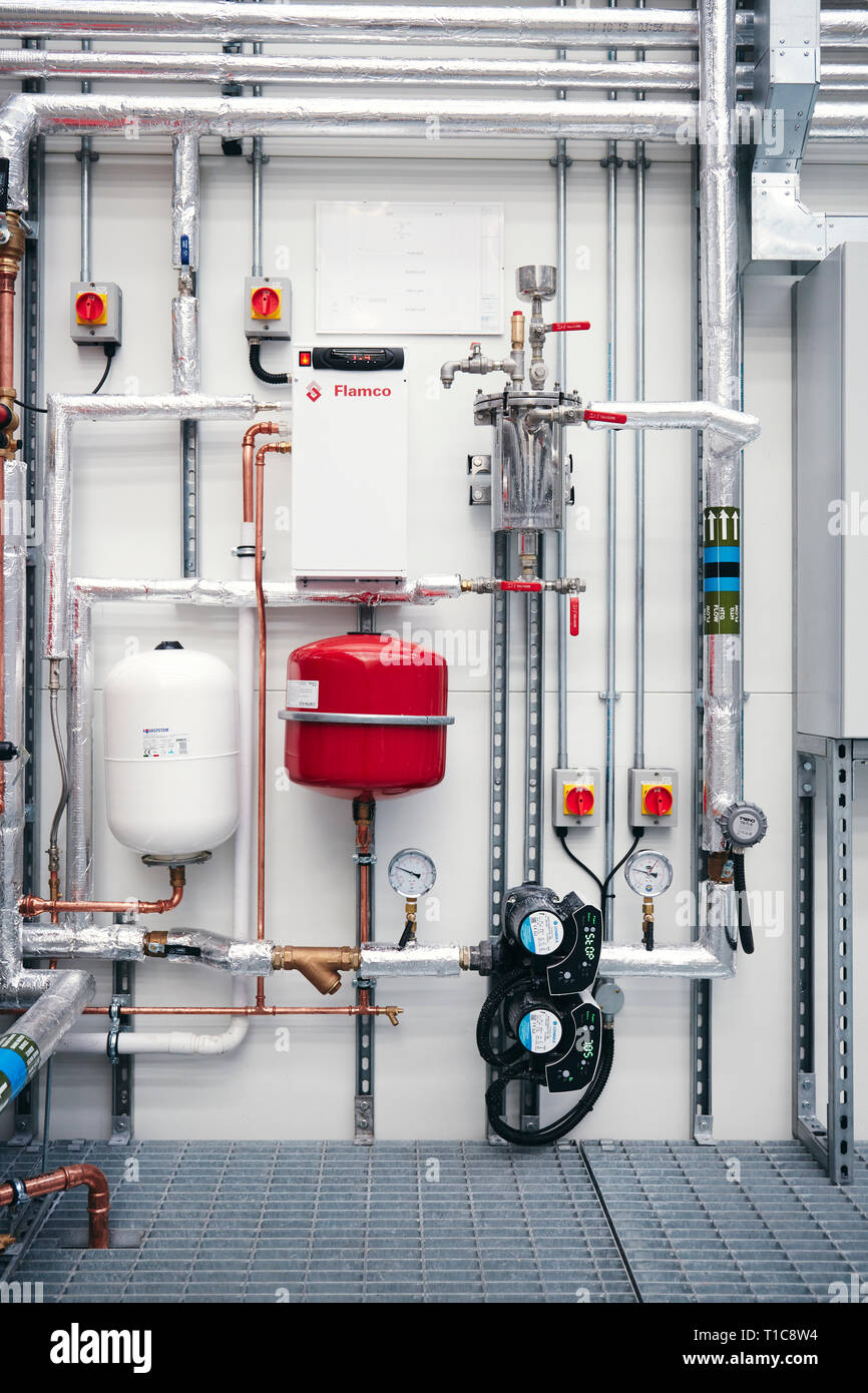 HVAC units in warehouse Stock Photo - Alamy