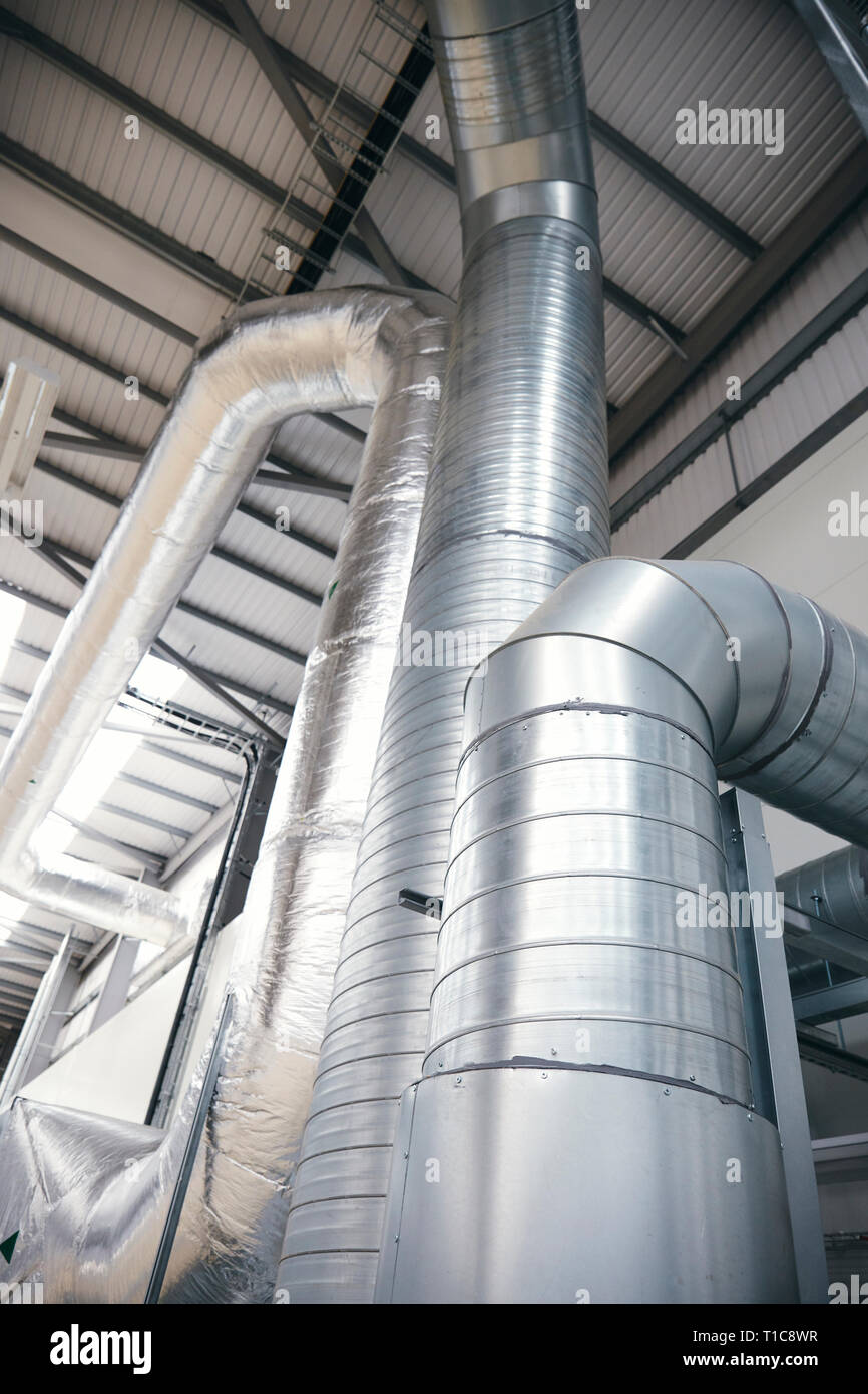 HVAC units in warehouse Stock Photo - Alamy