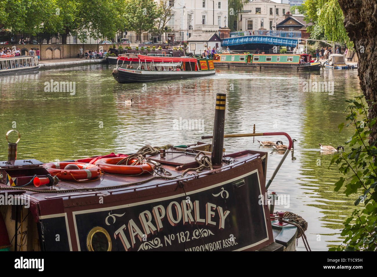 Little Venice, Waterside Cafe, Grand Union Canal,London,England,UK ...