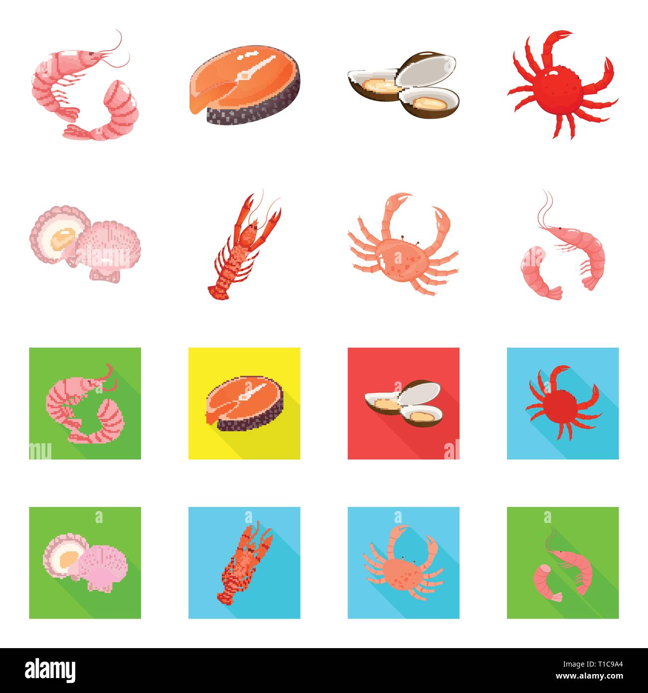 shrimp,salmon,mussel,crab,jellyfish,lobster,prawn,fish,jelly,shell ...