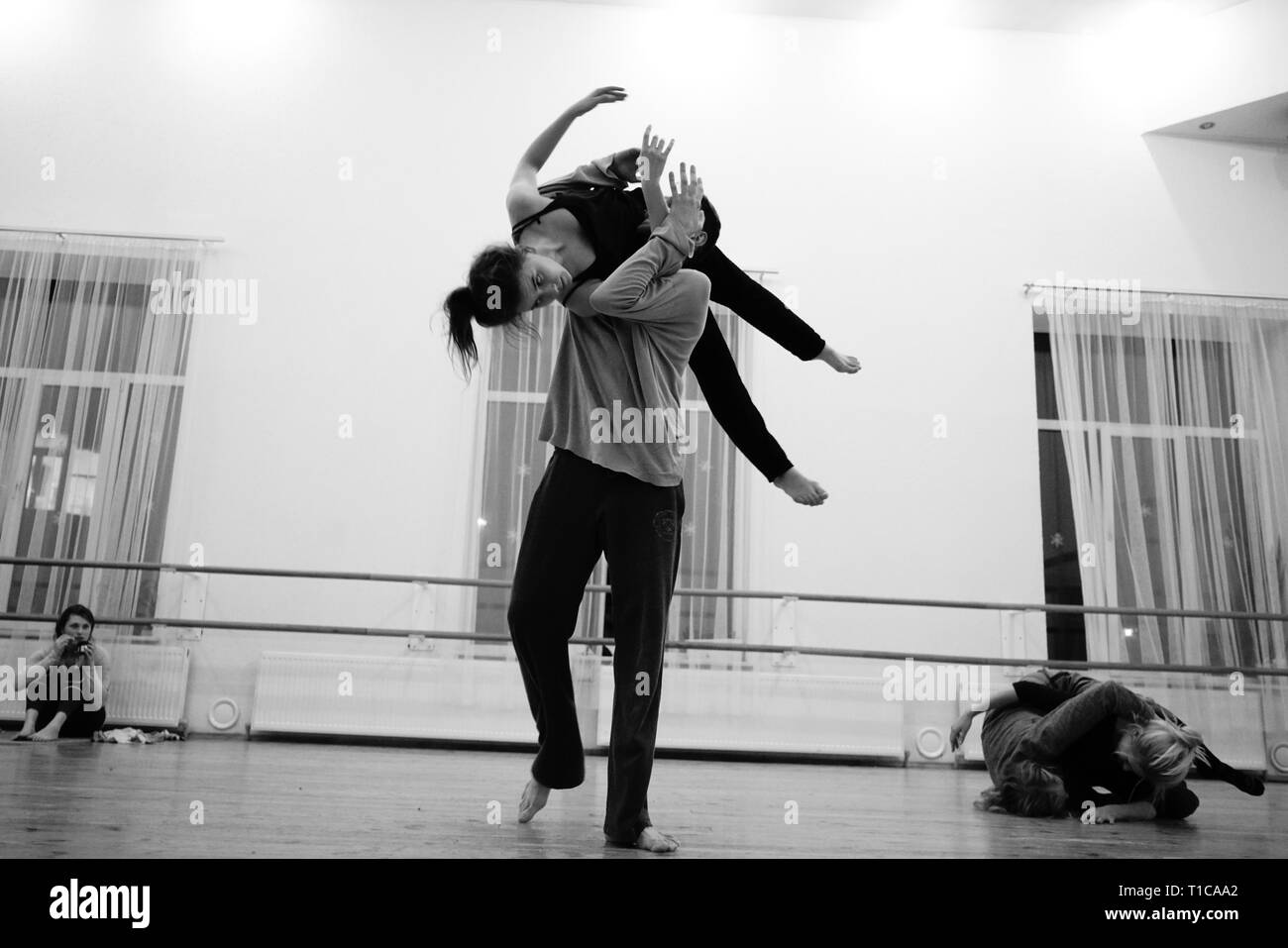 Barefoot dancer Black and White Stock Photos & Images - Alamy