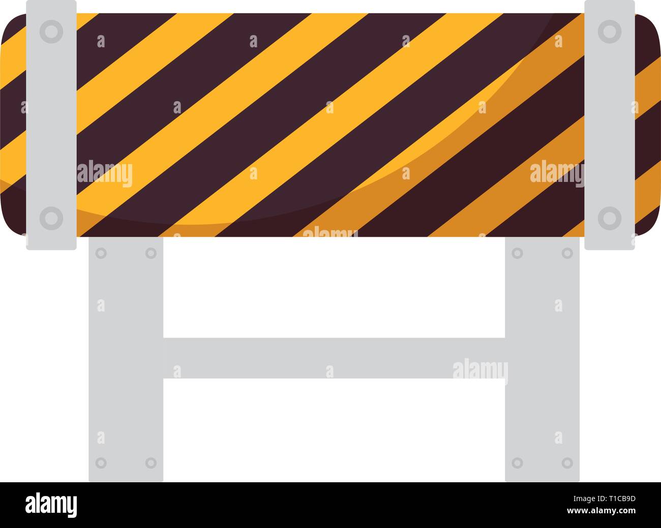 barricade signaling isolated icon vector illustration design Stock ...