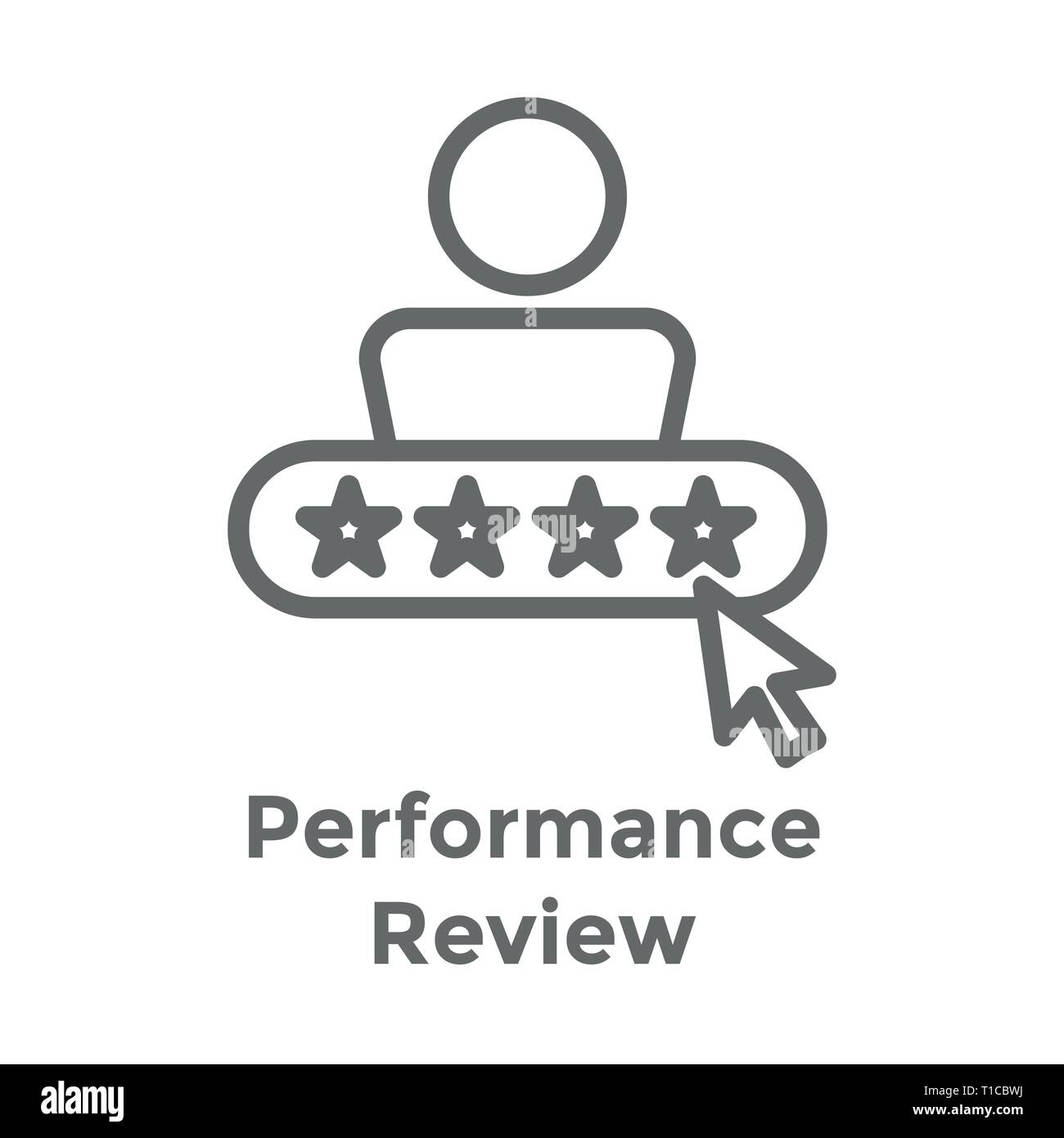 Referral Job Reference Icon with recommendations, performance review ...