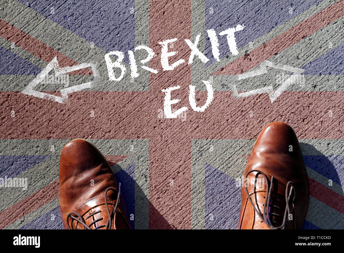 Brexit shoes hi-res stock photography and images - Alamy