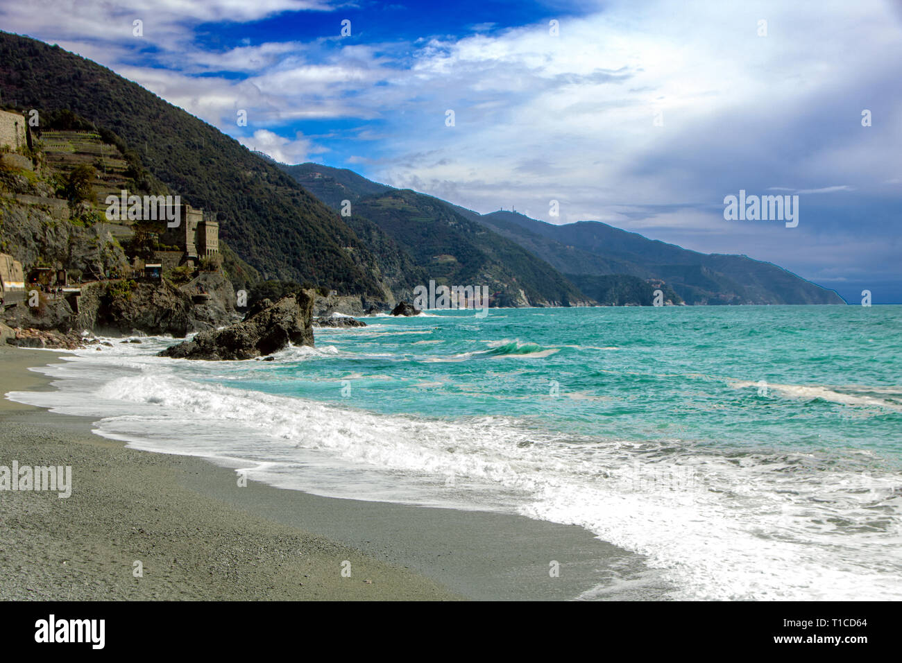 View of Monterosso, one of the most scenic destinations in five lands ...