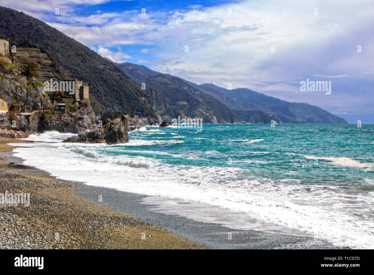 View of Monterosso, one of the most scenic destinations in five lands ...