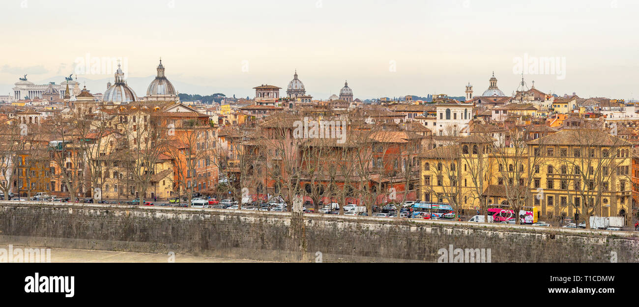 Rome city skyline view Stock Photo - Alamy