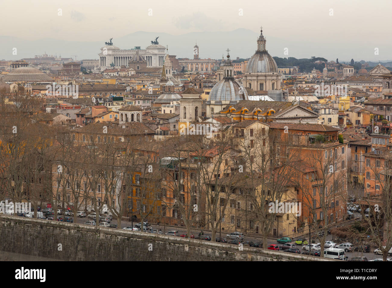 Rome city skyline view Stock Photo - Alamy
