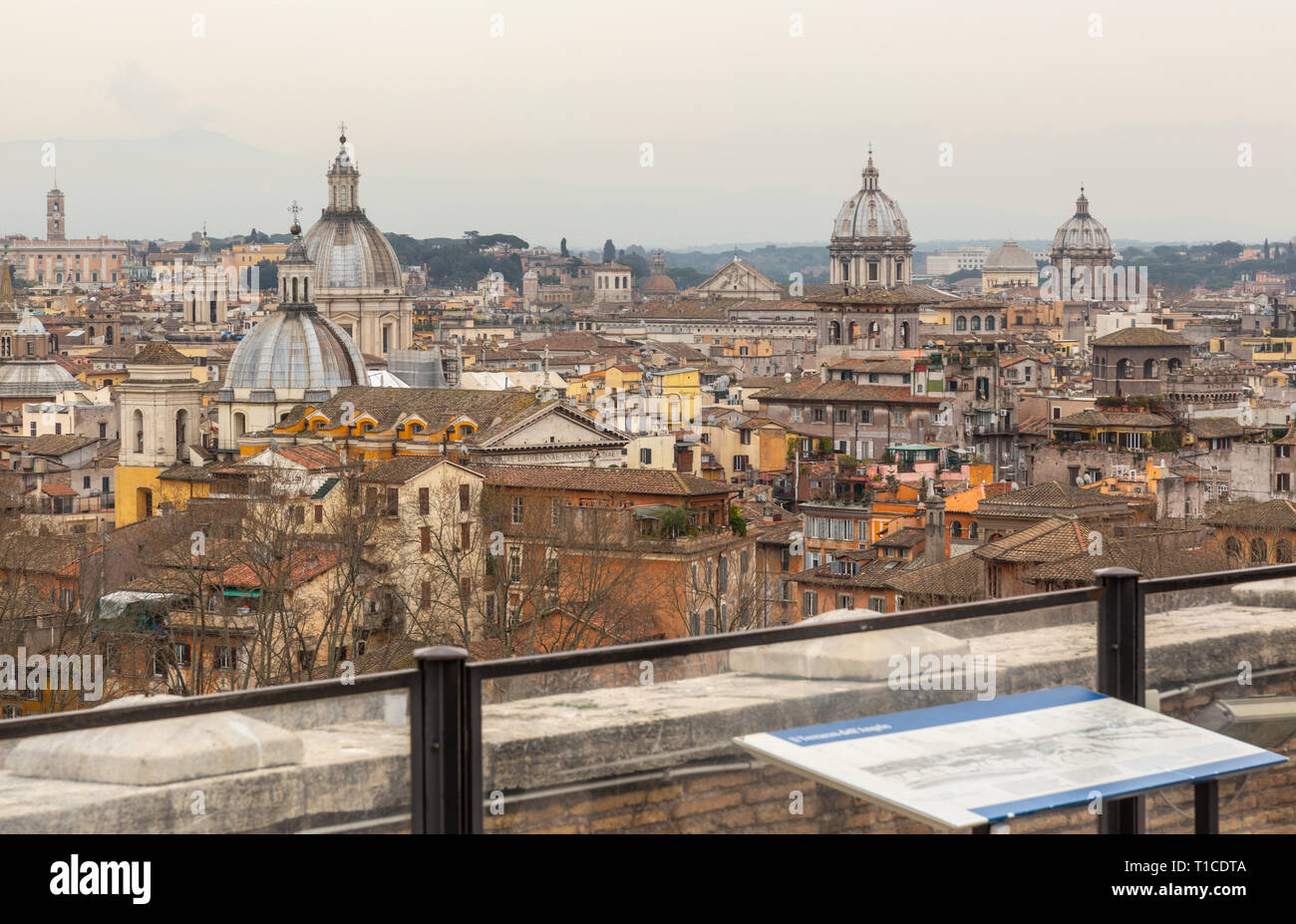 Rome city skyline view Stock Photo - Alamy
