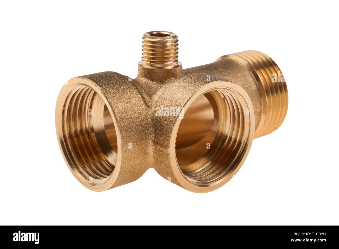 metal fitting for water pipes isolated on white background Stock Photo ...