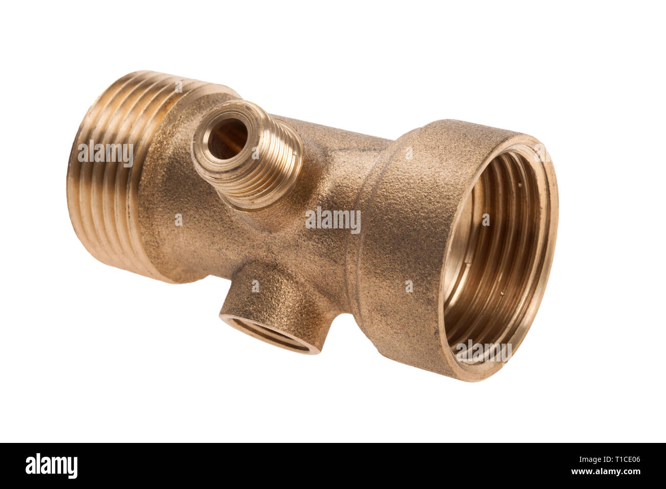 metal fitting for water pipes isolated on white background Stock Photo ...