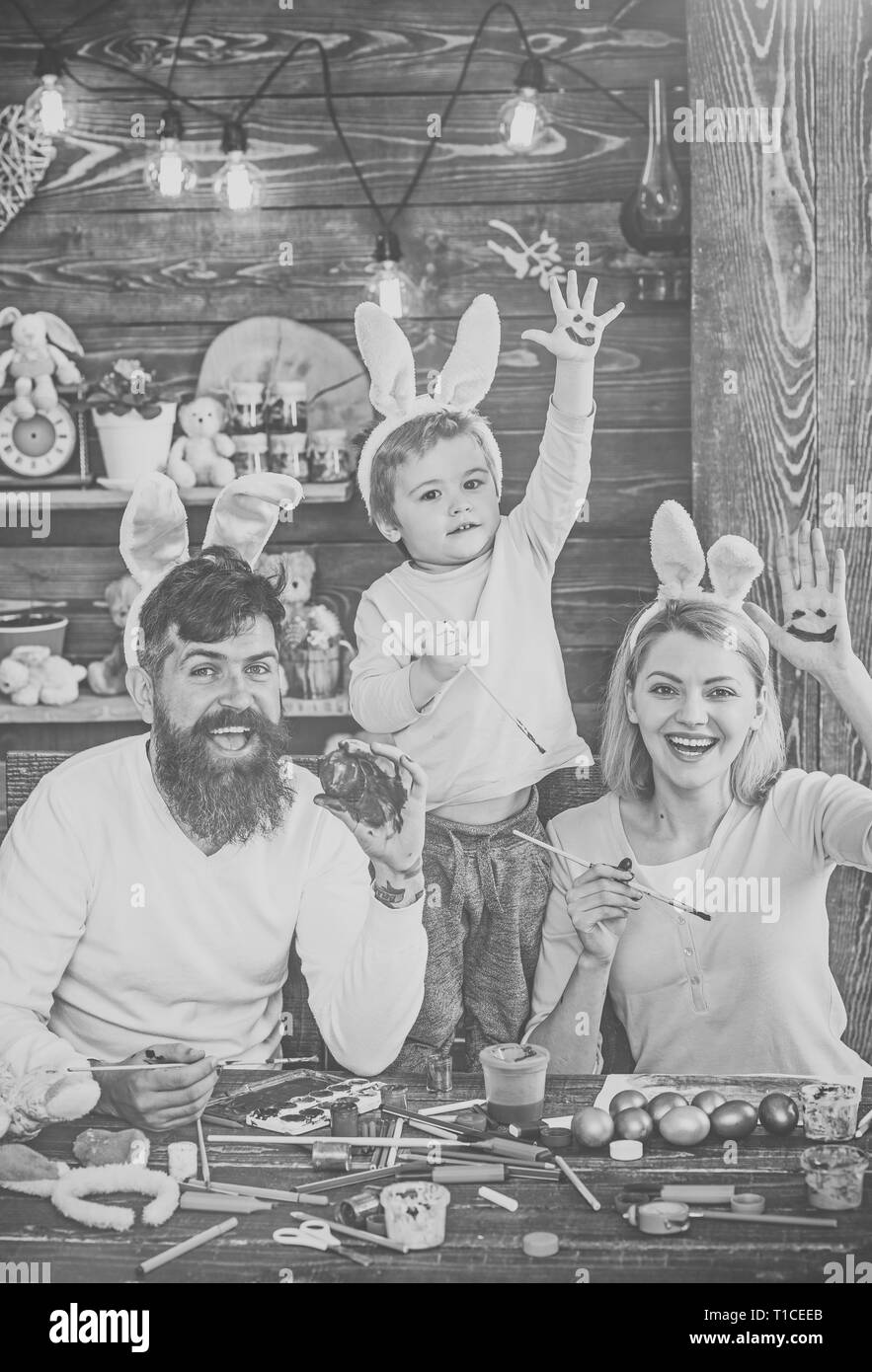 Man easter bunny costume Black and White Stock Photos & Images - Alamy