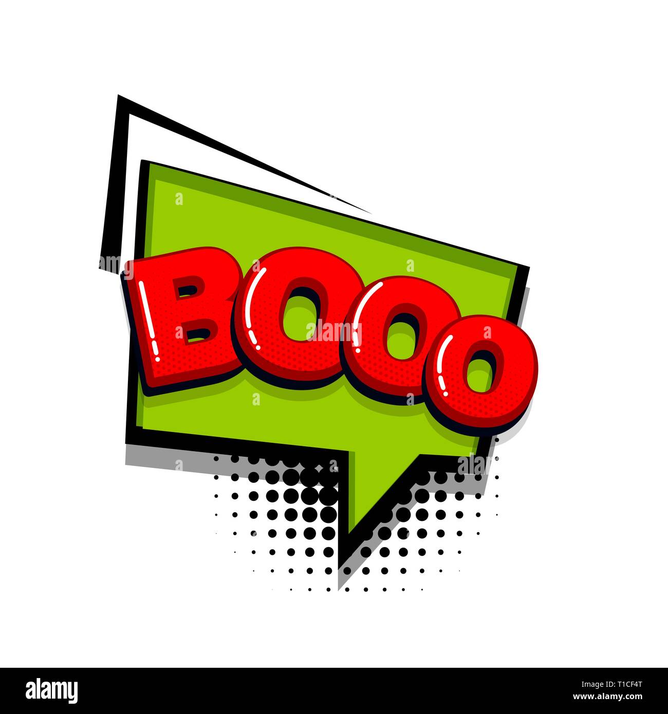Boo comic word hi-res stock photography and images - Alamy