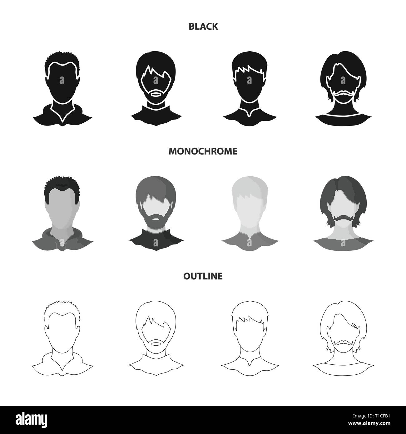 Vector design of professional and photo icon. Collection of ...