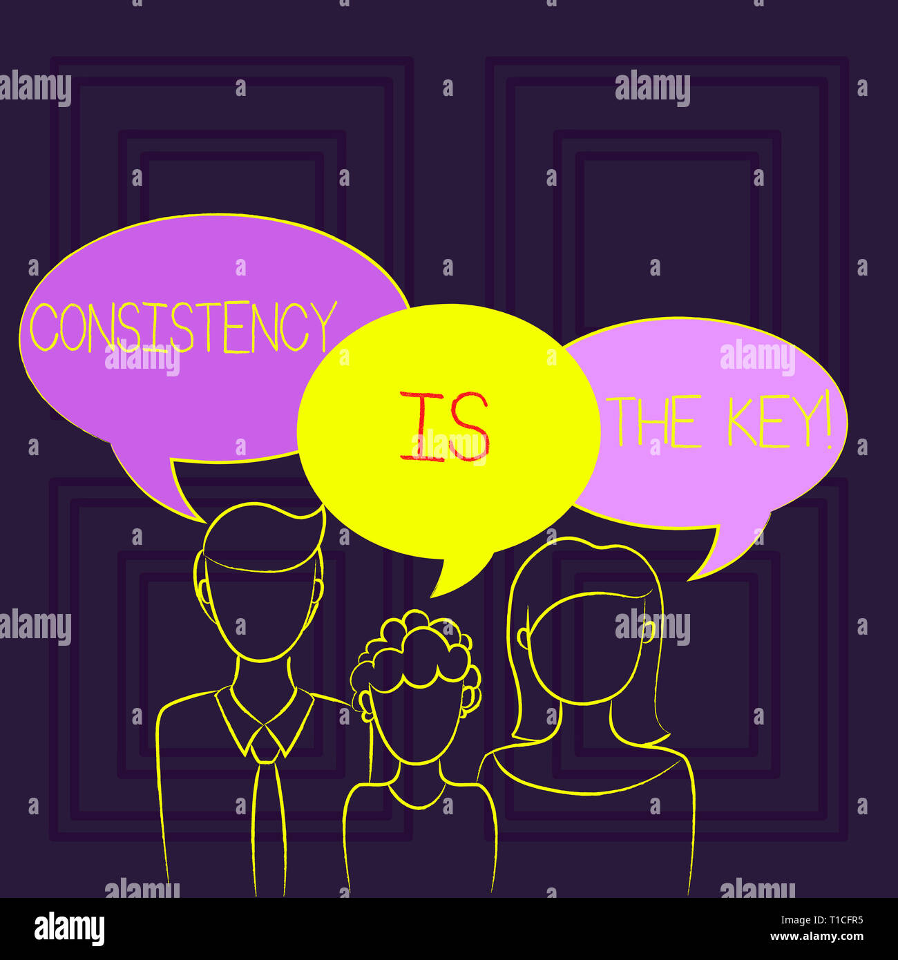 Handwriting text Consistency Is The Key. Conceptual photo by Breaking ...