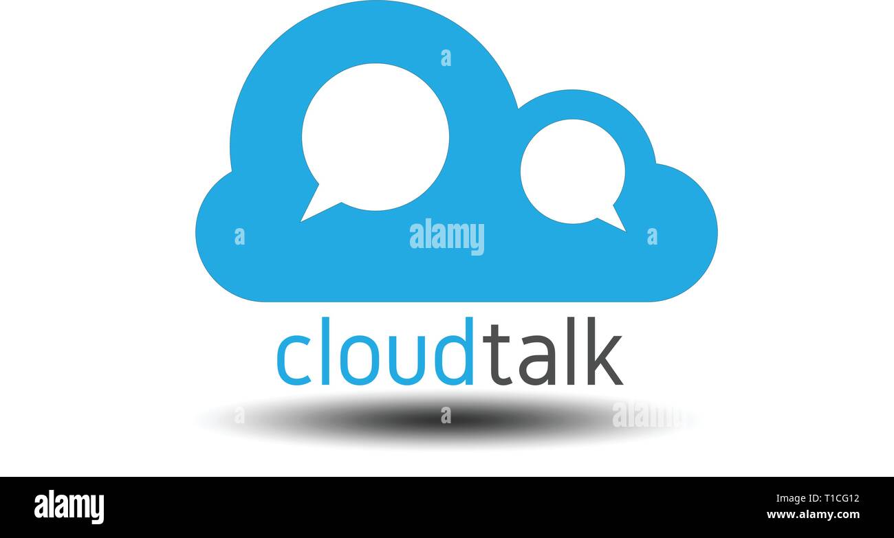 chat and talk cloud logo Stock Vector Image & Art - Alamy