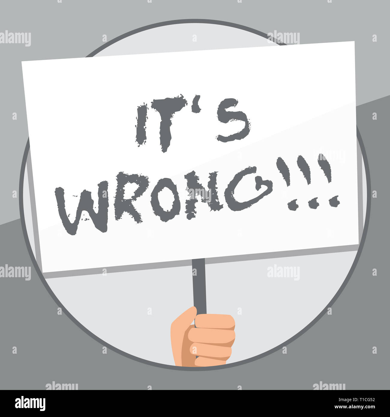 Word writing text It S Wrong. Business photo showcasing have made ...