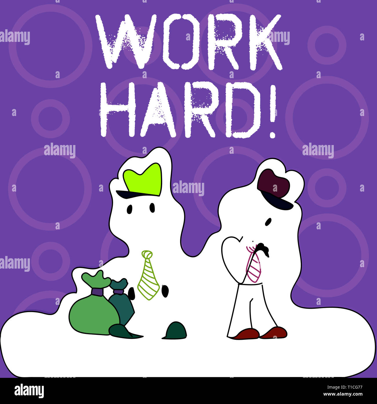 Handwriting text writing Work Hard. Conceptual photo someone that puts ...