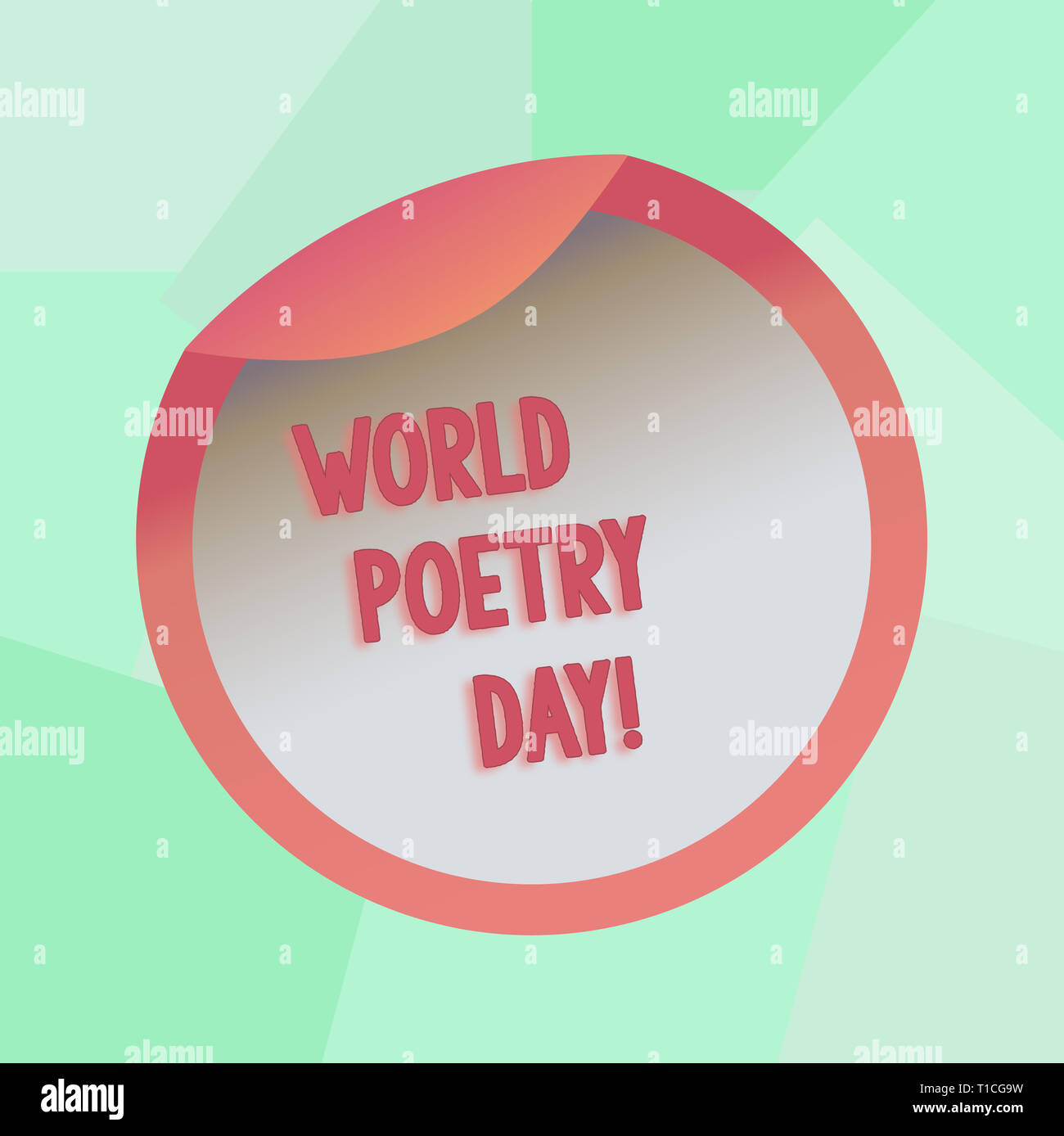 Conceptual hand writing showing World Poetry Day. Concept meaning ...
