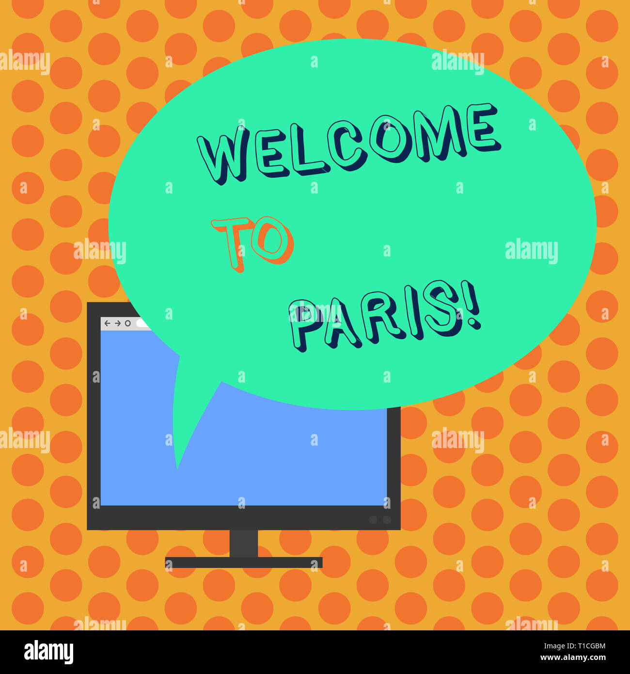 Writing note showing Welcome To Paris. Business concept for Arriving to ...