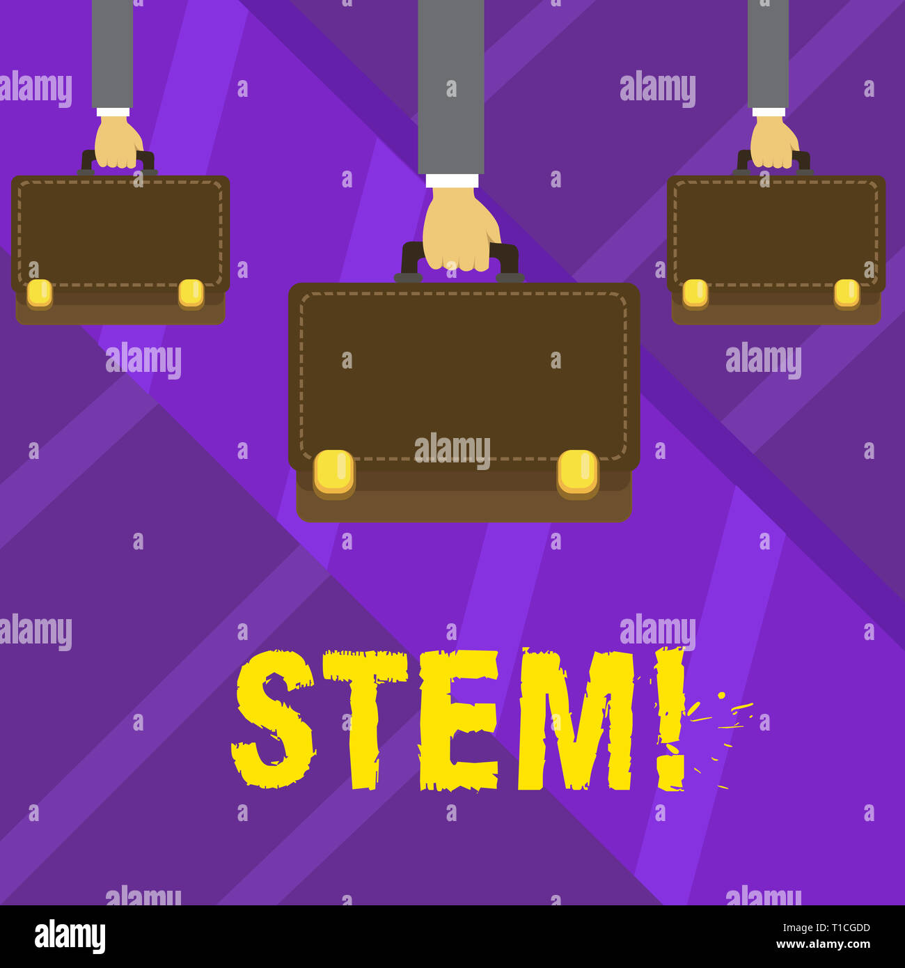 Writing note showing Stem. Business concept for Development destruction ...