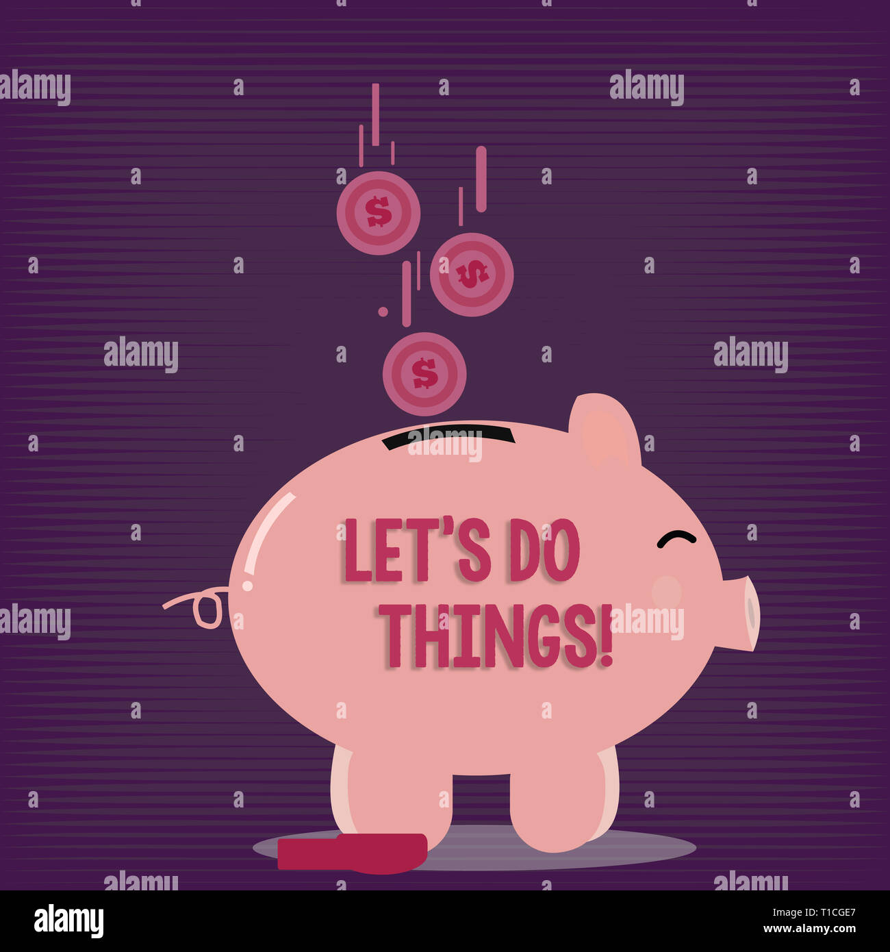 Text sign showing Let S Do Things. Business photo showcasing Try ...