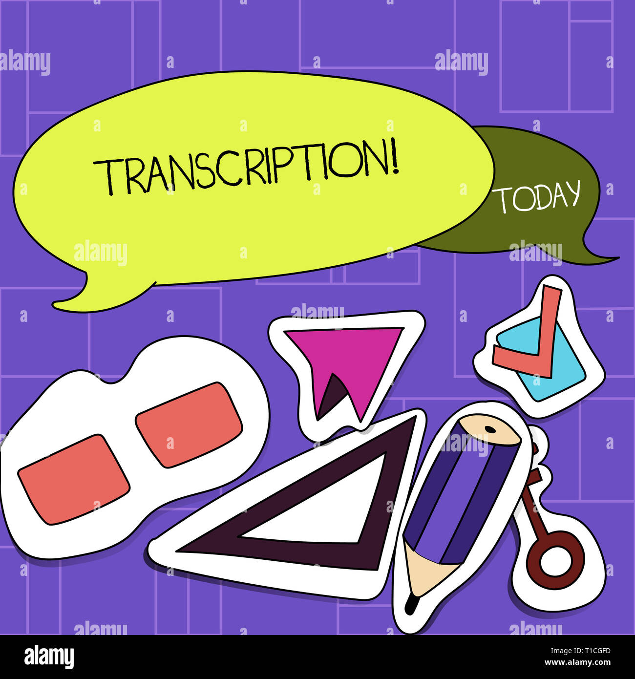 Handwriting text Transcription. Conceptual photo Written or printed ...