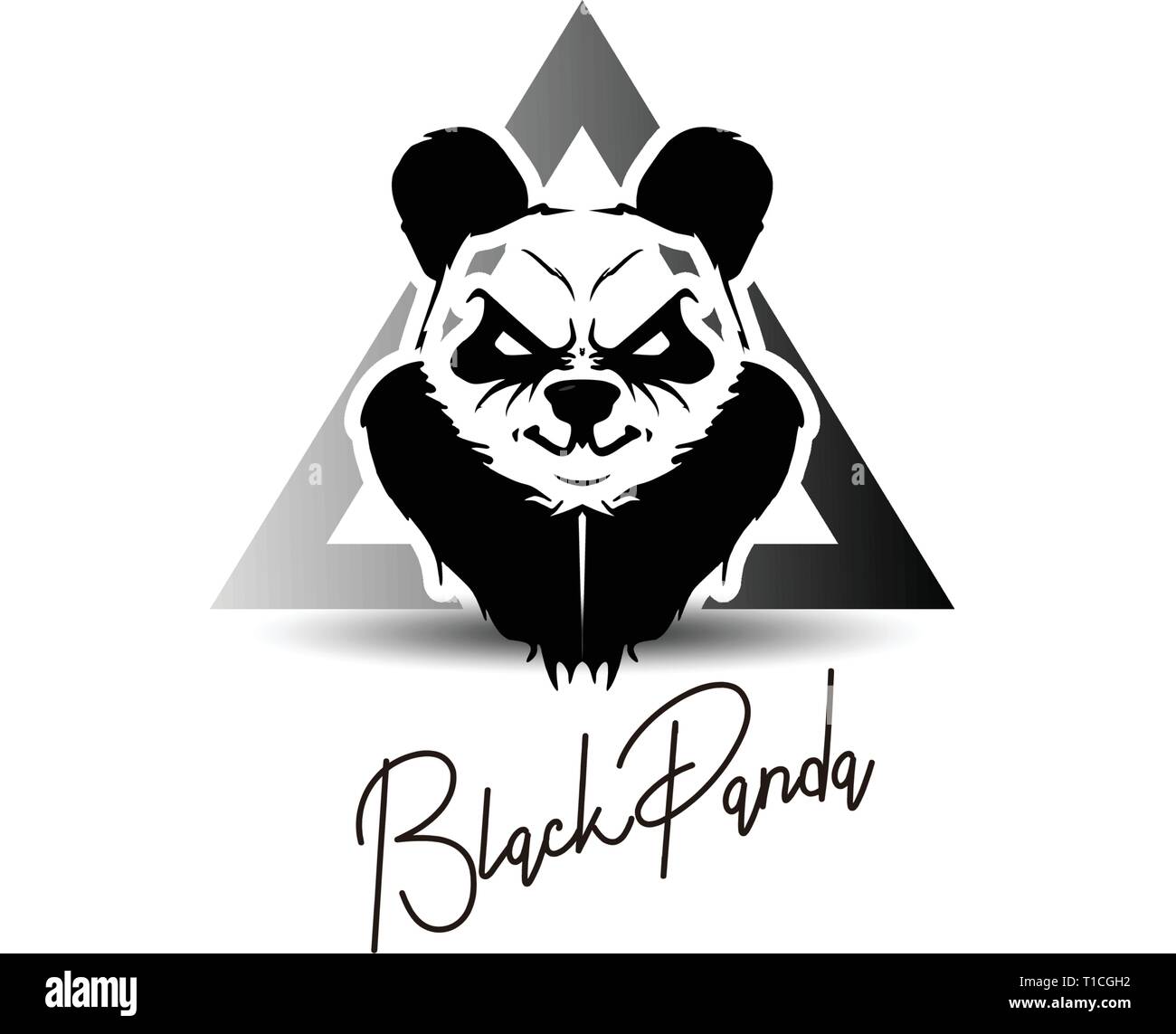Panda club Stock Vector Images - Alamy