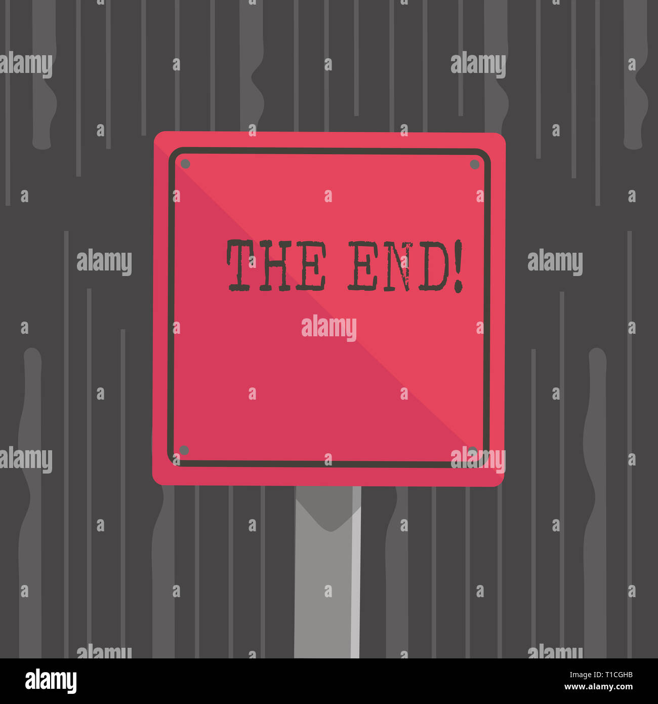 Handwriting text The End. Conceptual photo Conclusion of time for ...