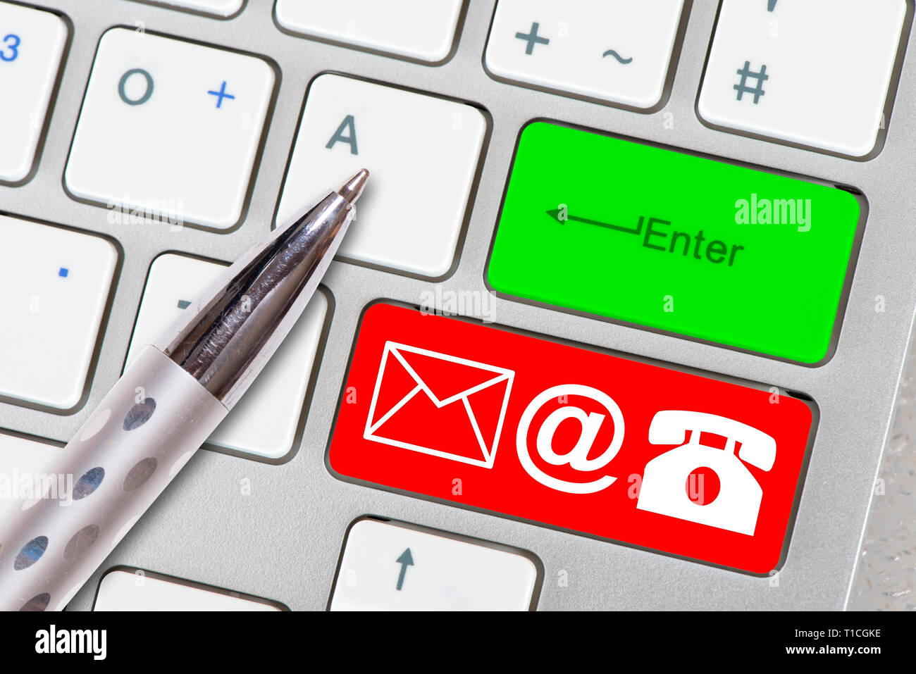 Business contact symbol internet hi-res stock photography and images ...