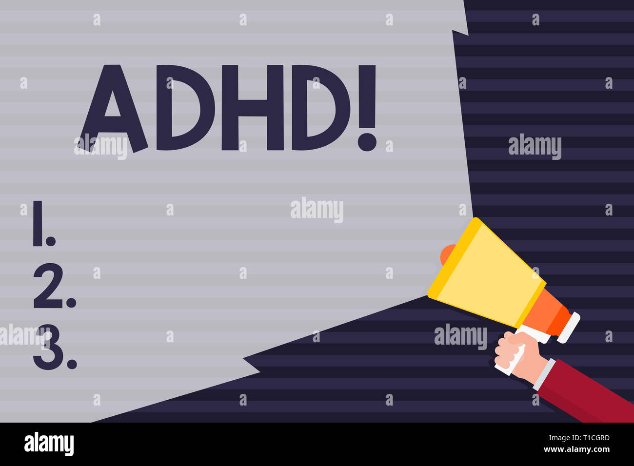 Handwriting text Adhd. Conceptual photo Learning made easier for ...