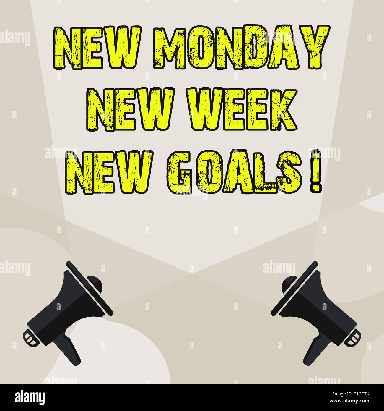 Conceptual hand writing showing New Monday New Week New Goals. Concept ...