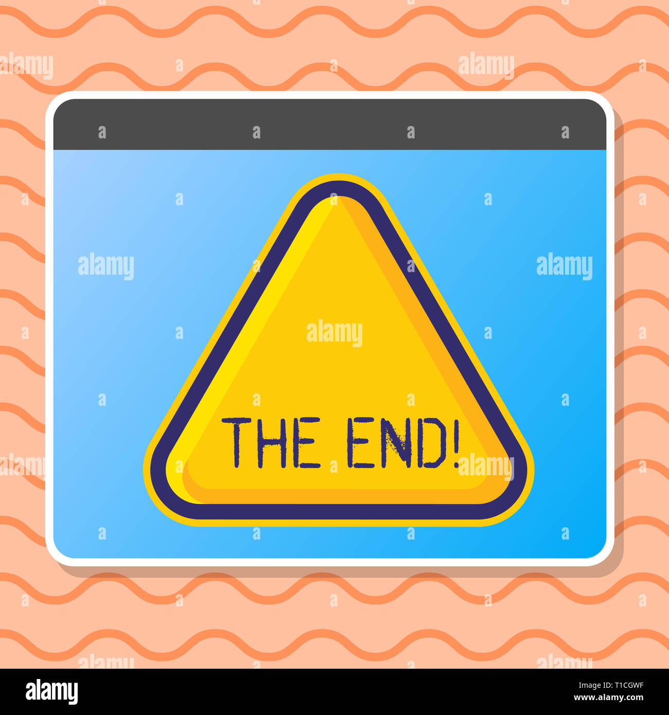 Writing note showing The End. Business concept for Conclusion of time ...