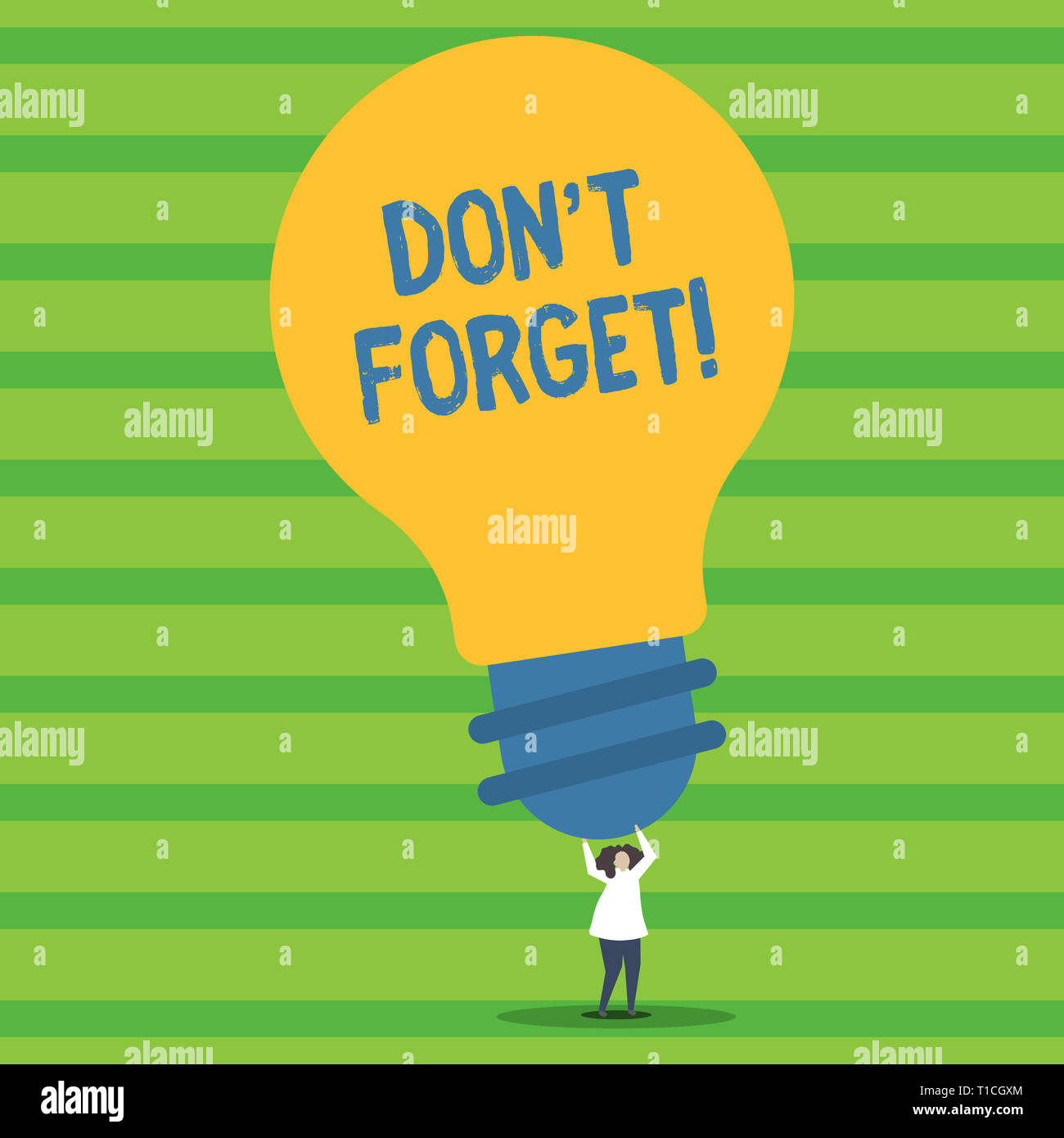 Writing note showing Don T Forget. Business concept for remind someone ...