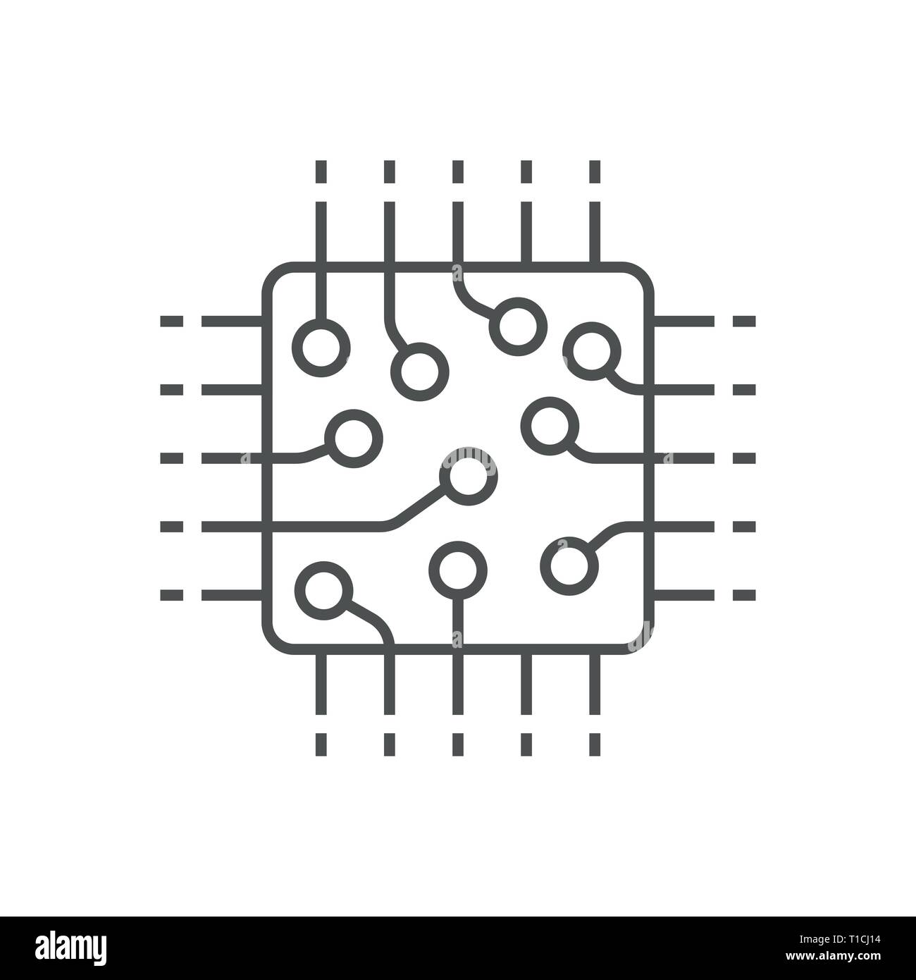 Cpu microprocessor Stock Vector Images - Alamy