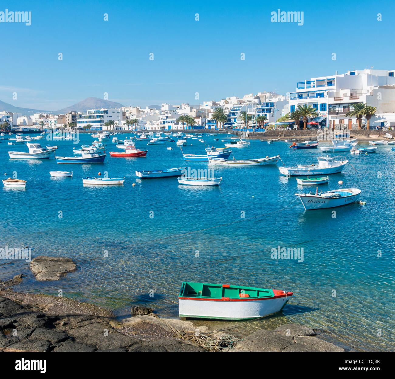 Charco de San Gines in Arrecife on Lanzarote, Canary Islands, Spain ...