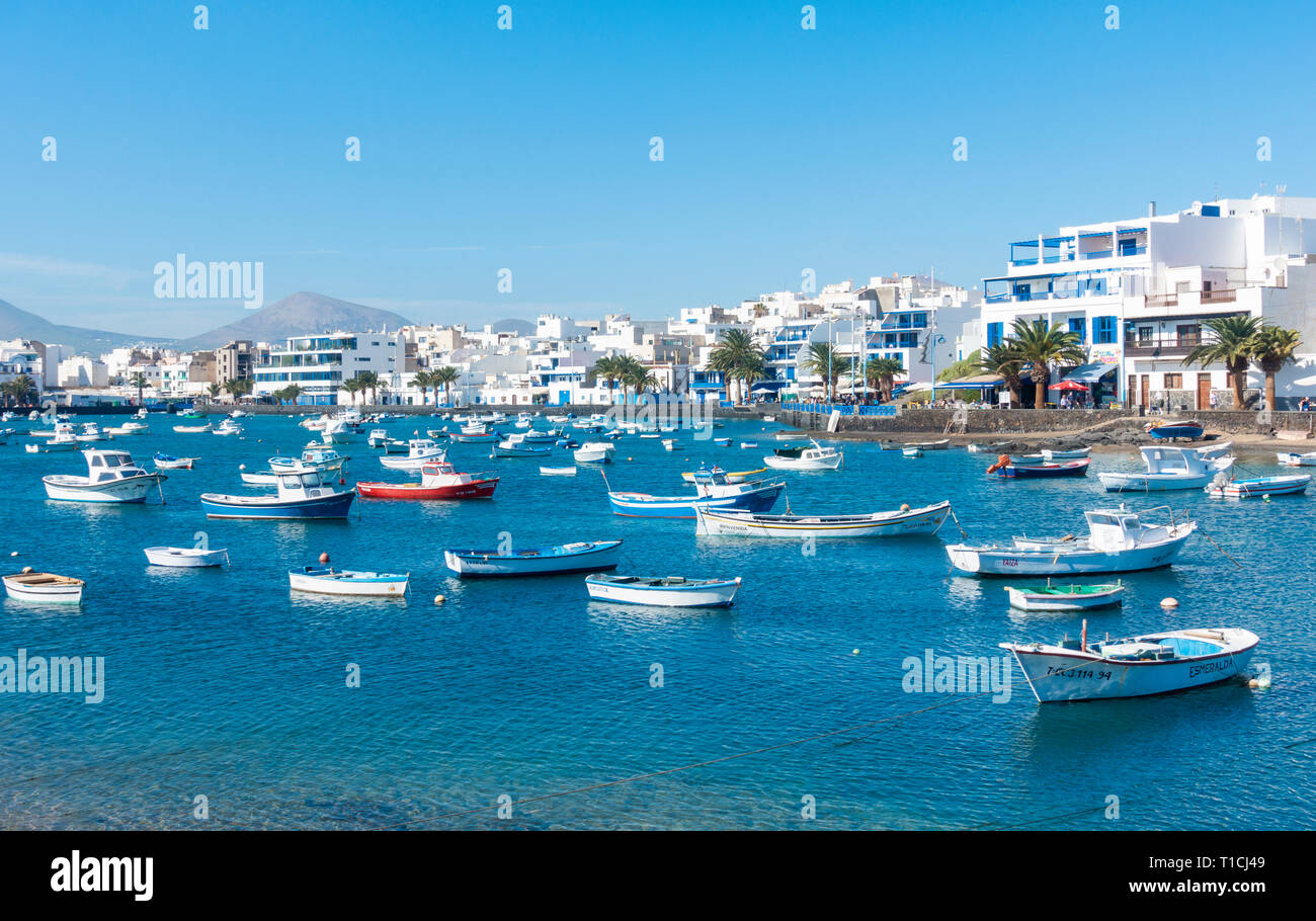 Charco de San Gines in Arrecife on Lanzarote, Canary Islands, Spain ...