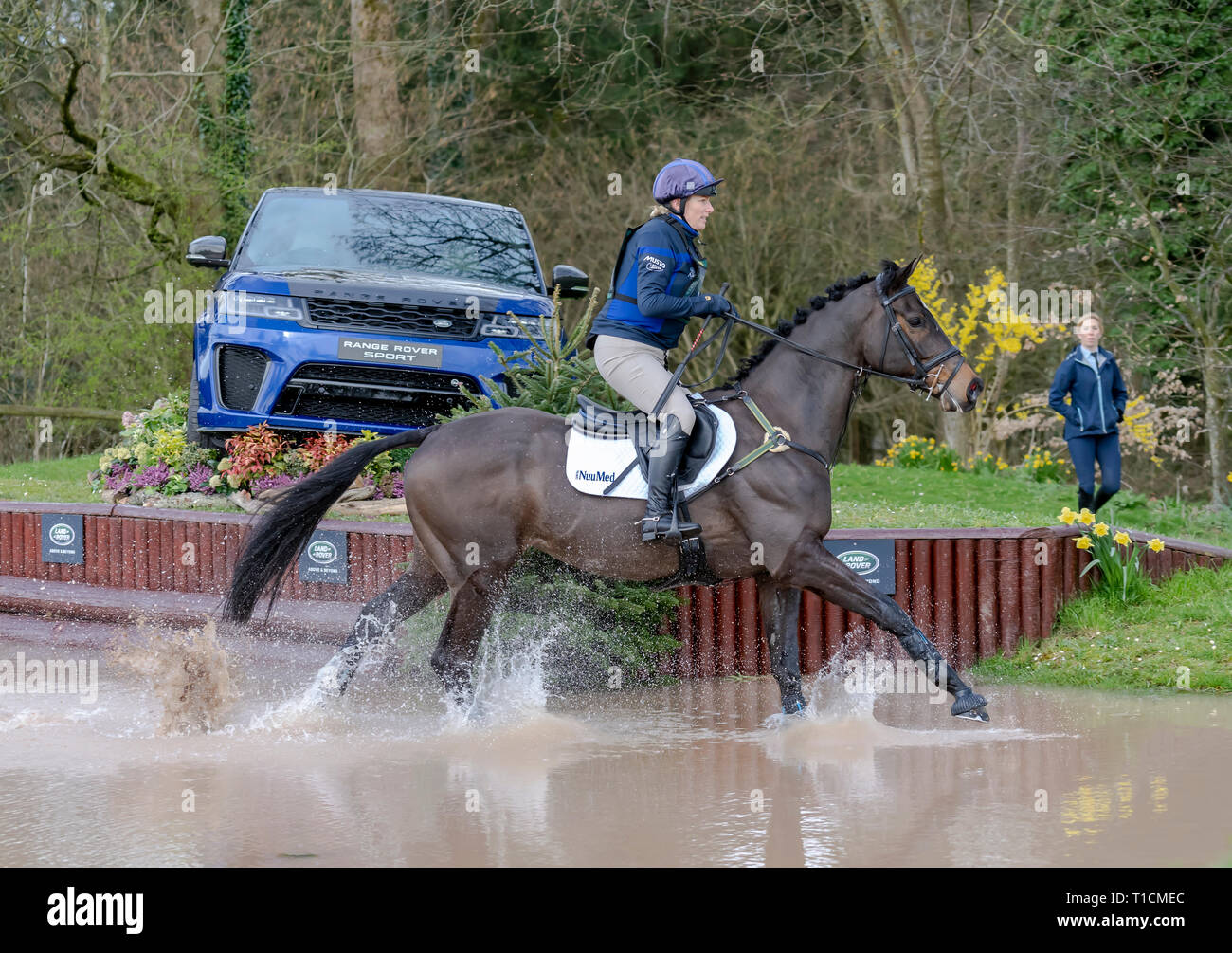 The Land Rover Gatcombe Horse Trials Stock Photo - Alamy