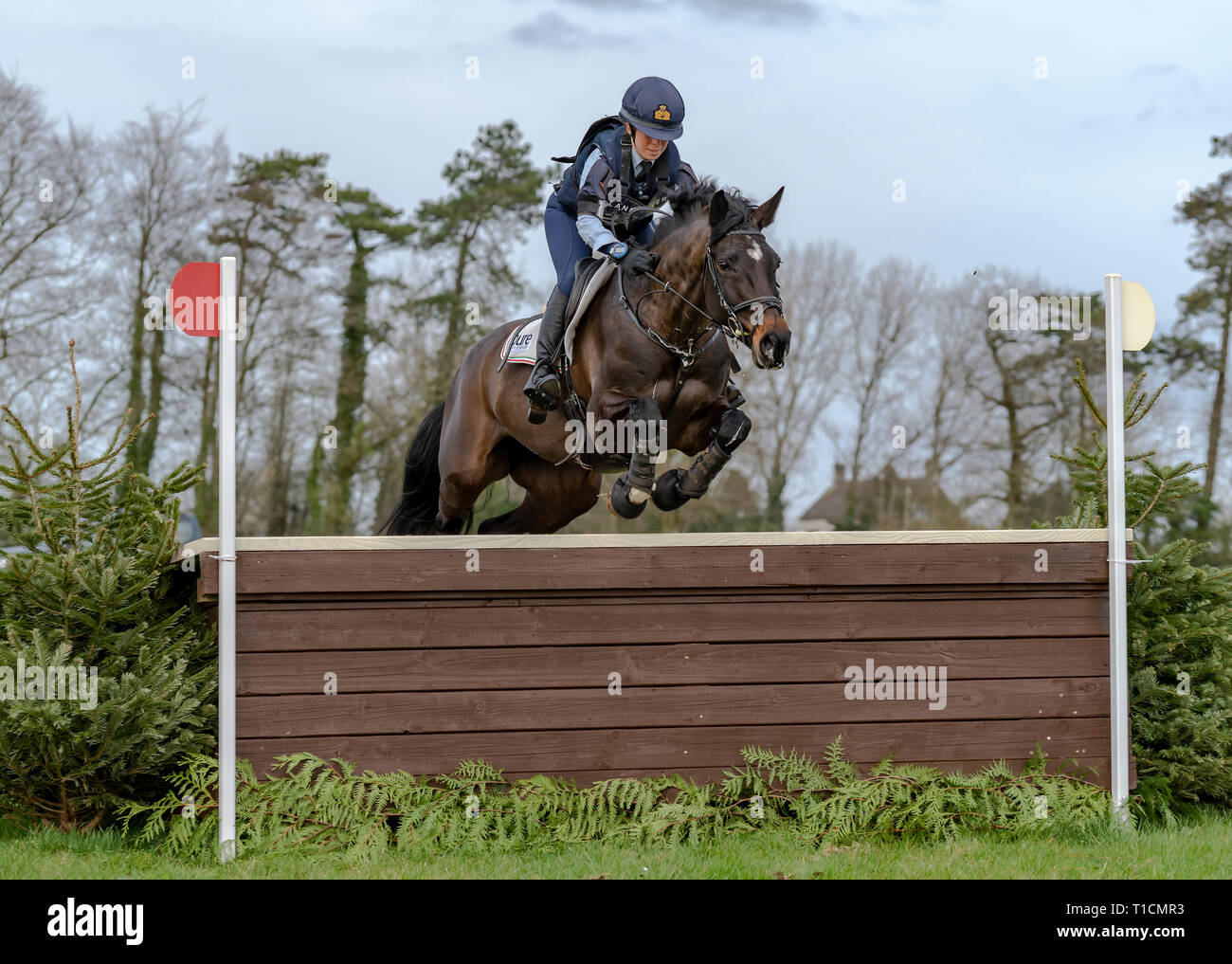 The Land Rover Gatcombe Horse Trials Stock Photo - Alamy